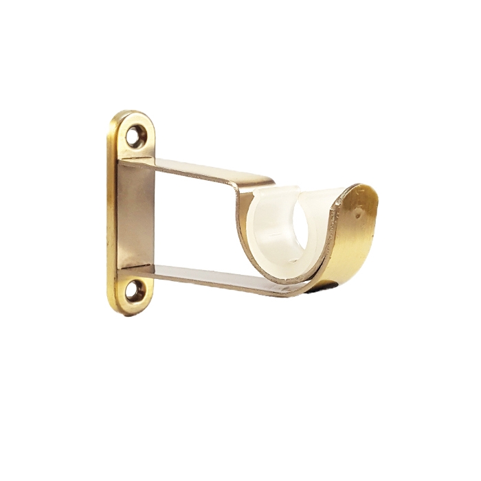 Antique Brass Single Rod Bracket - CL 351 - Single - Curtain Label