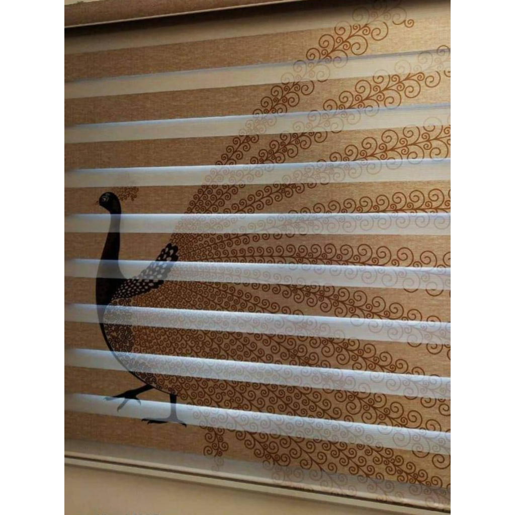 Zebra Blinds - Customized Design Net Fabric - Curtain Label