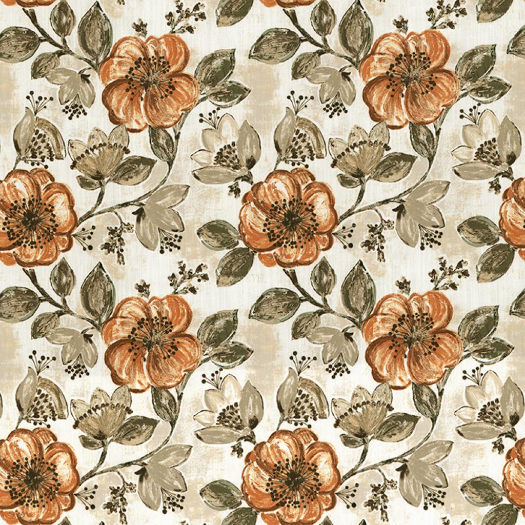 Flavia Fabric Sample - Printed Fabric - 6 Colours - Curtain Label