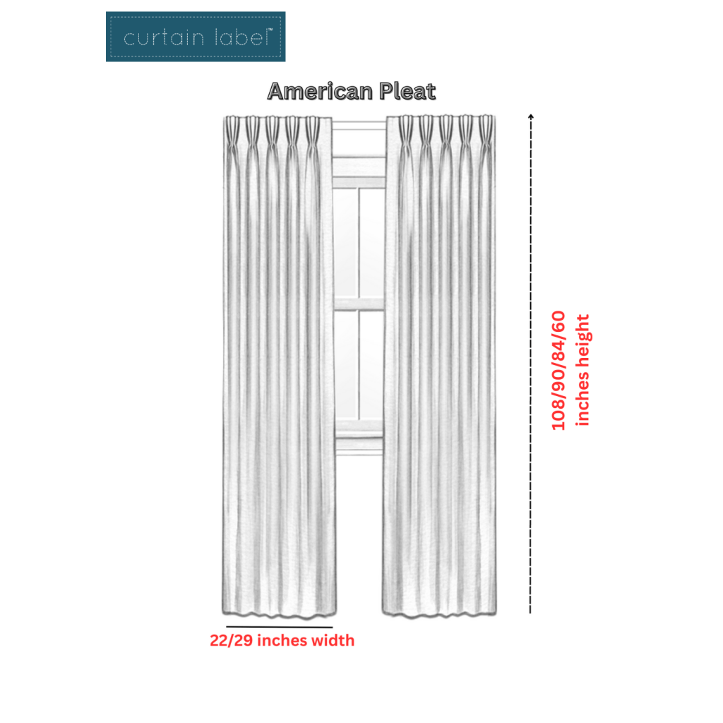 Rentona Curtains - Jacquard Floral Fabric - Set of 2 - Curtain Label